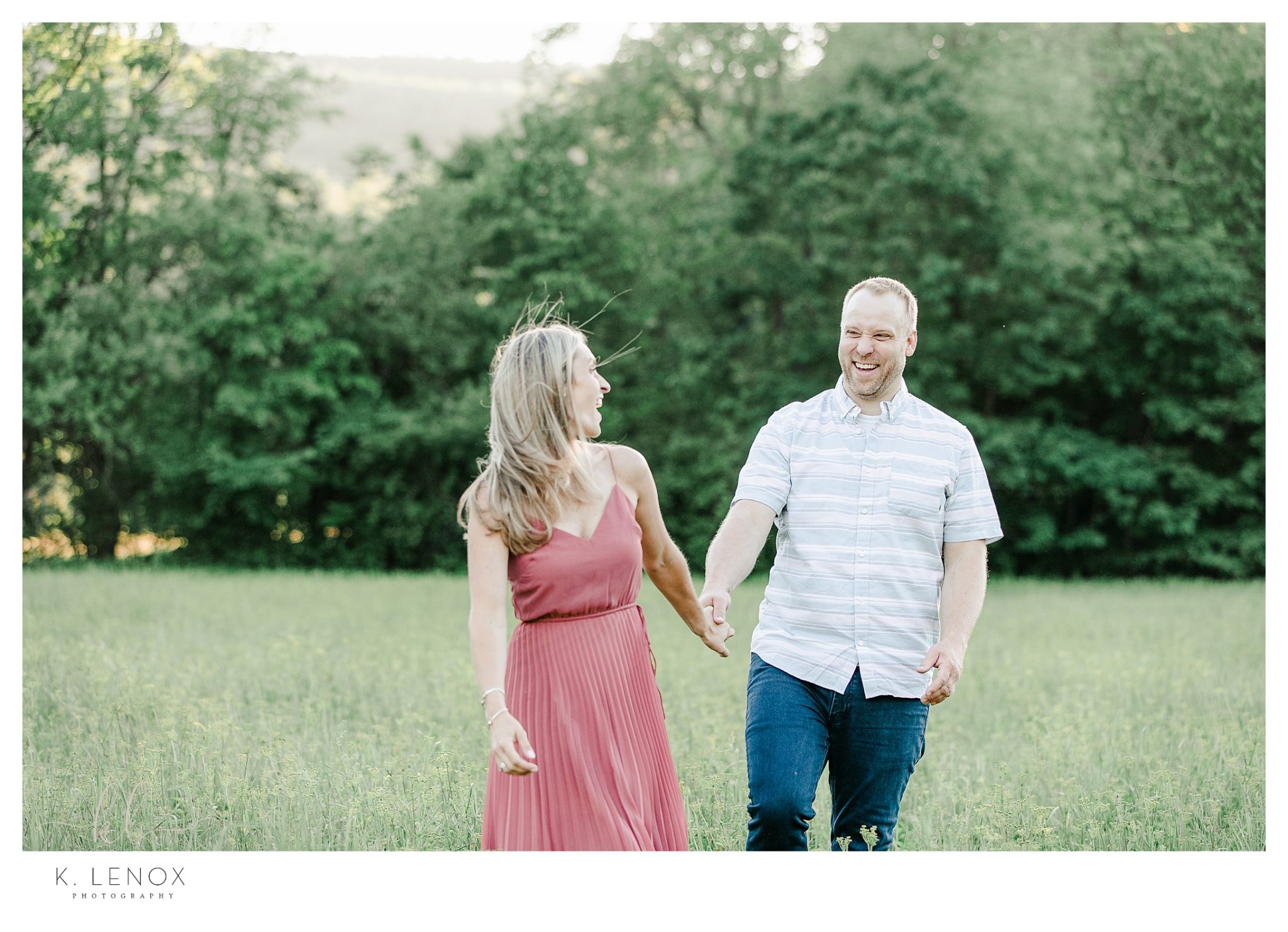 Toni + Blake's NH Engagement Session in Keene | K. Lenox Photography
