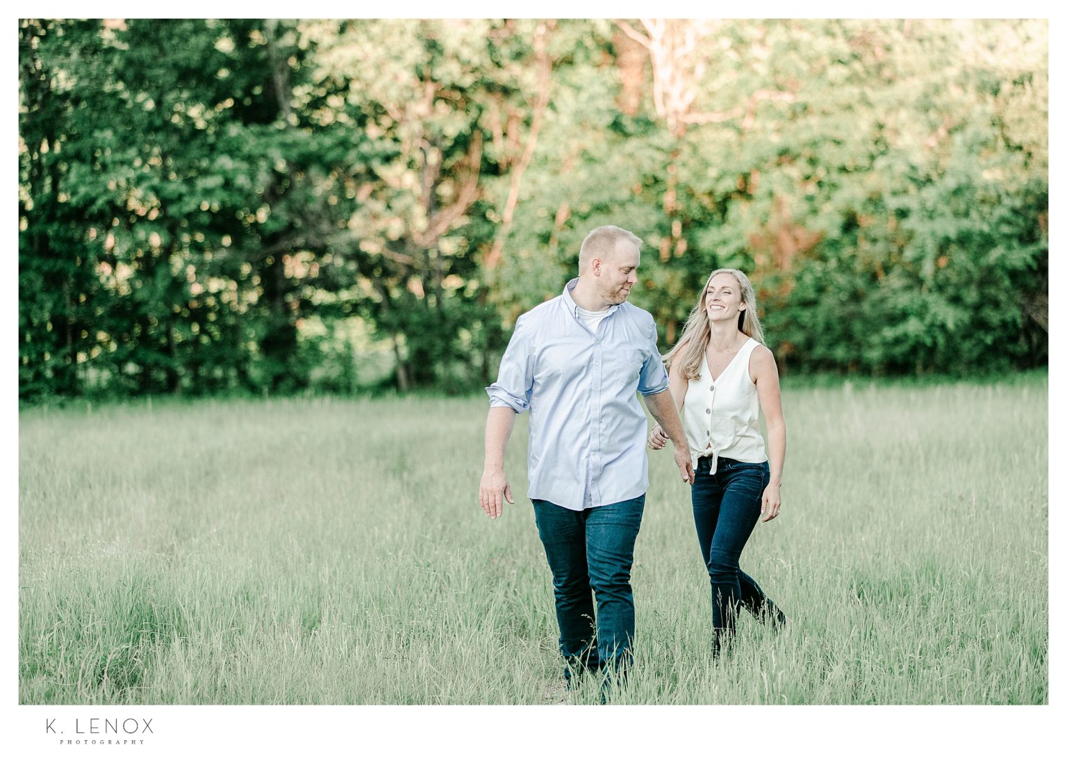 Toni + Blake's NH Engagement Session in Keene | K. Lenox Photography