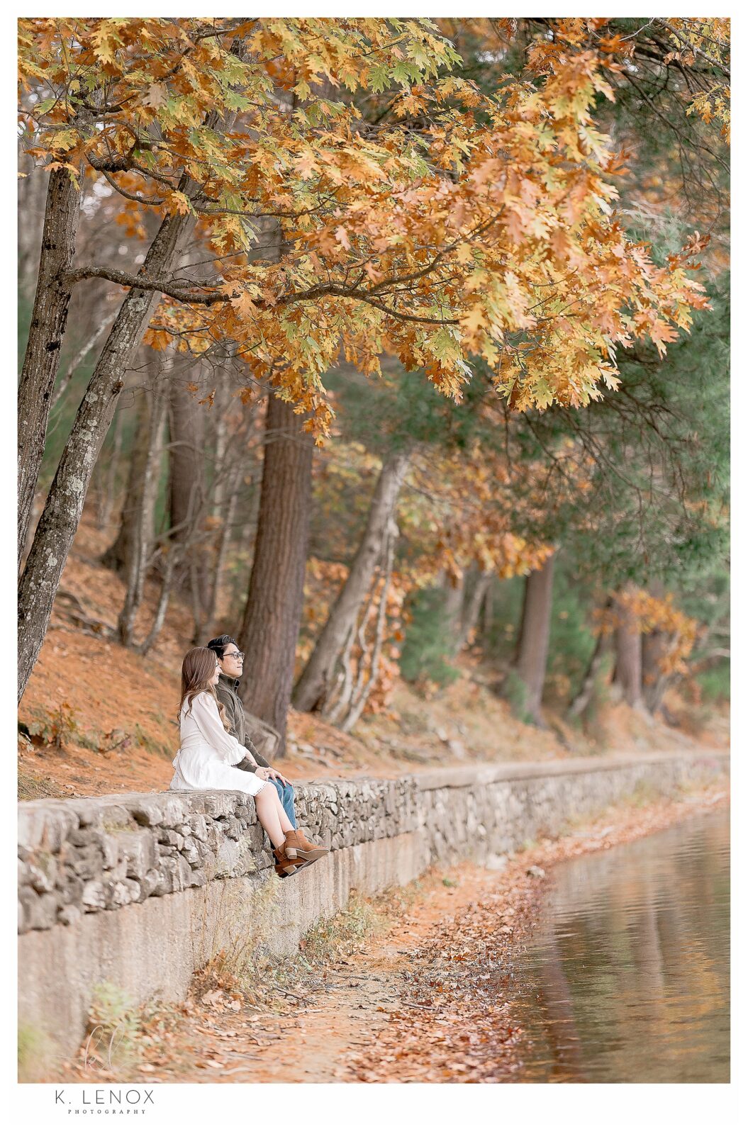 Nelson & Kay's Romantic Walden Pond Engagement Session